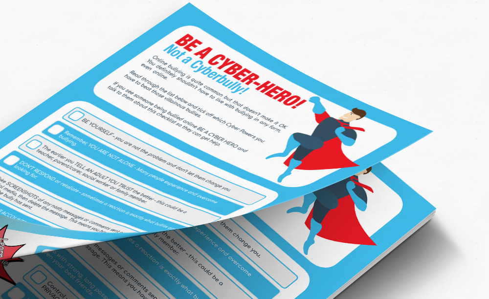 Be A Cyber Hero - Free Printable! - Safer Schools