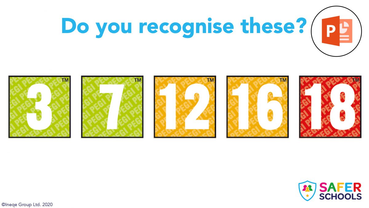 PEGI Age Ratings - Safer Schools